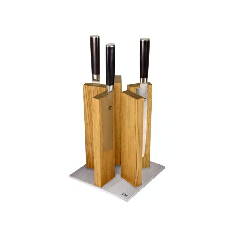 Kai Magnet-Messerblock Stonehenge, Edelstahl/Eiche