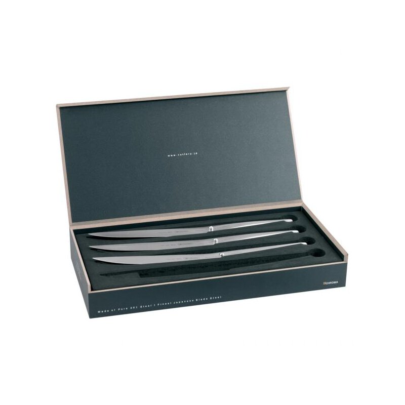 CHROMA Type 301 Steakmesser-Set 4 tlg. Design by F.A. Porsche