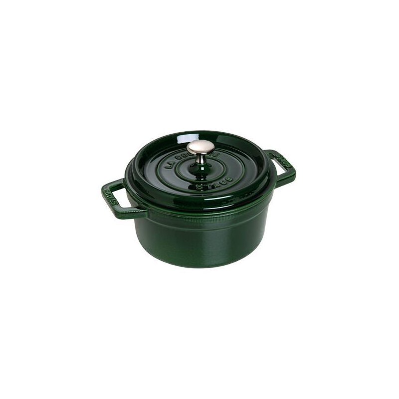 Staub Cocotte basilikumgrün 22 cm rund 2,6 l