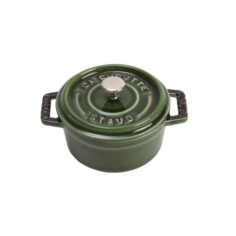 Staub Mini Cocotte basilikumgrün 10 cm rund 0,25 l